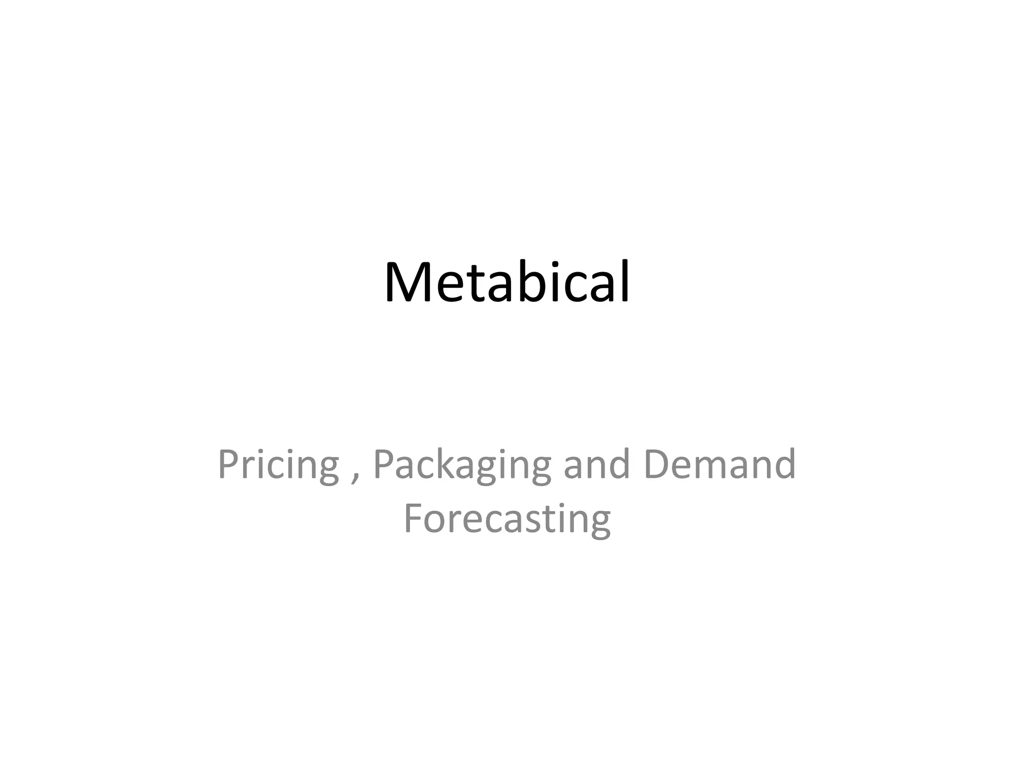 Metabical | PPTX
