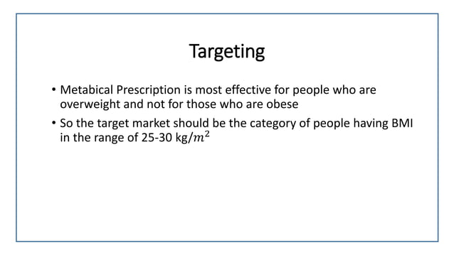 Metabical case study | PPT