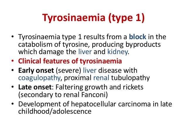 Tyrosinemia Diagnosis