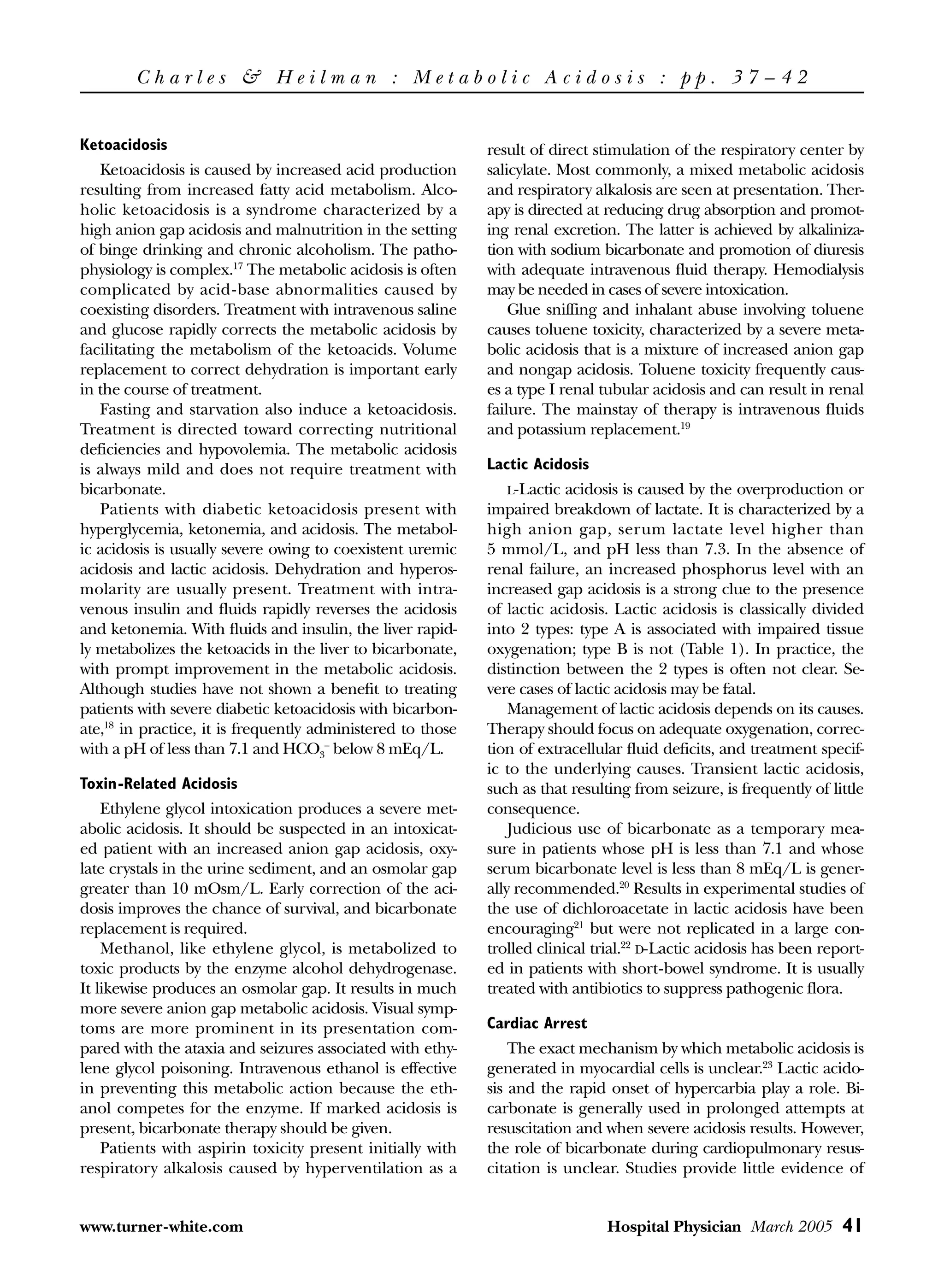 Metabolic acidosis | PDF