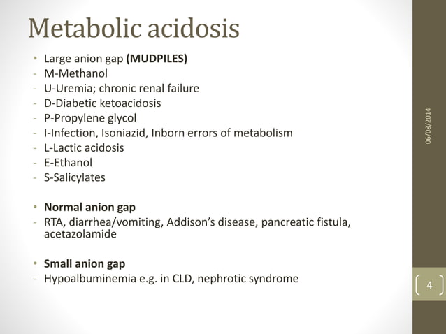 Metabolic acidosis | PPTX