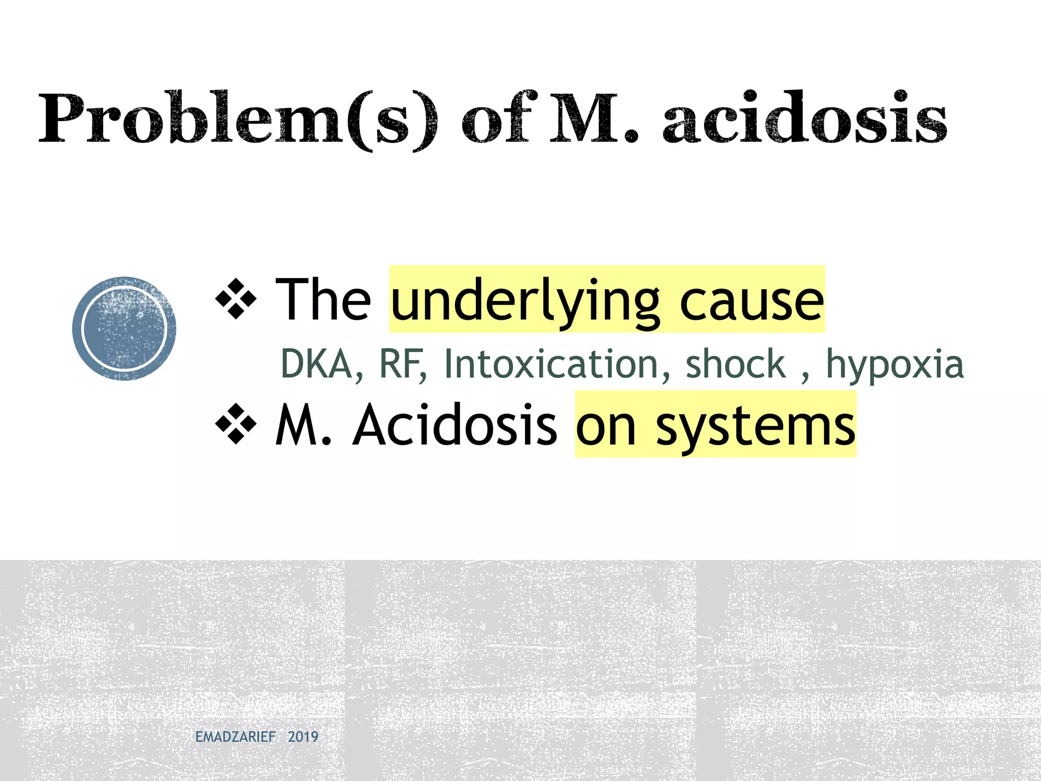 Metabolic acidosis - physiologic approach | PPT