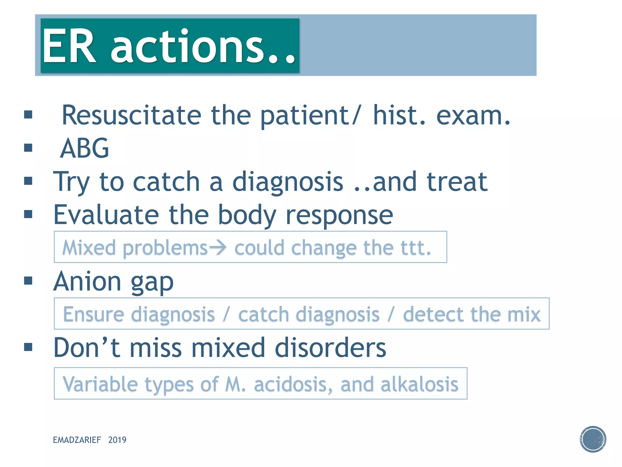 Metabolic acidosis - physiologic approach | PPT
