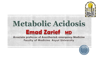 Metabolic acidosis - physiologic approach | PPT