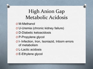 Metabolic Acidosis | PPT