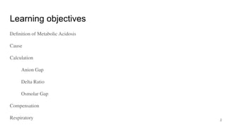 Metabolic acidosis | PDF