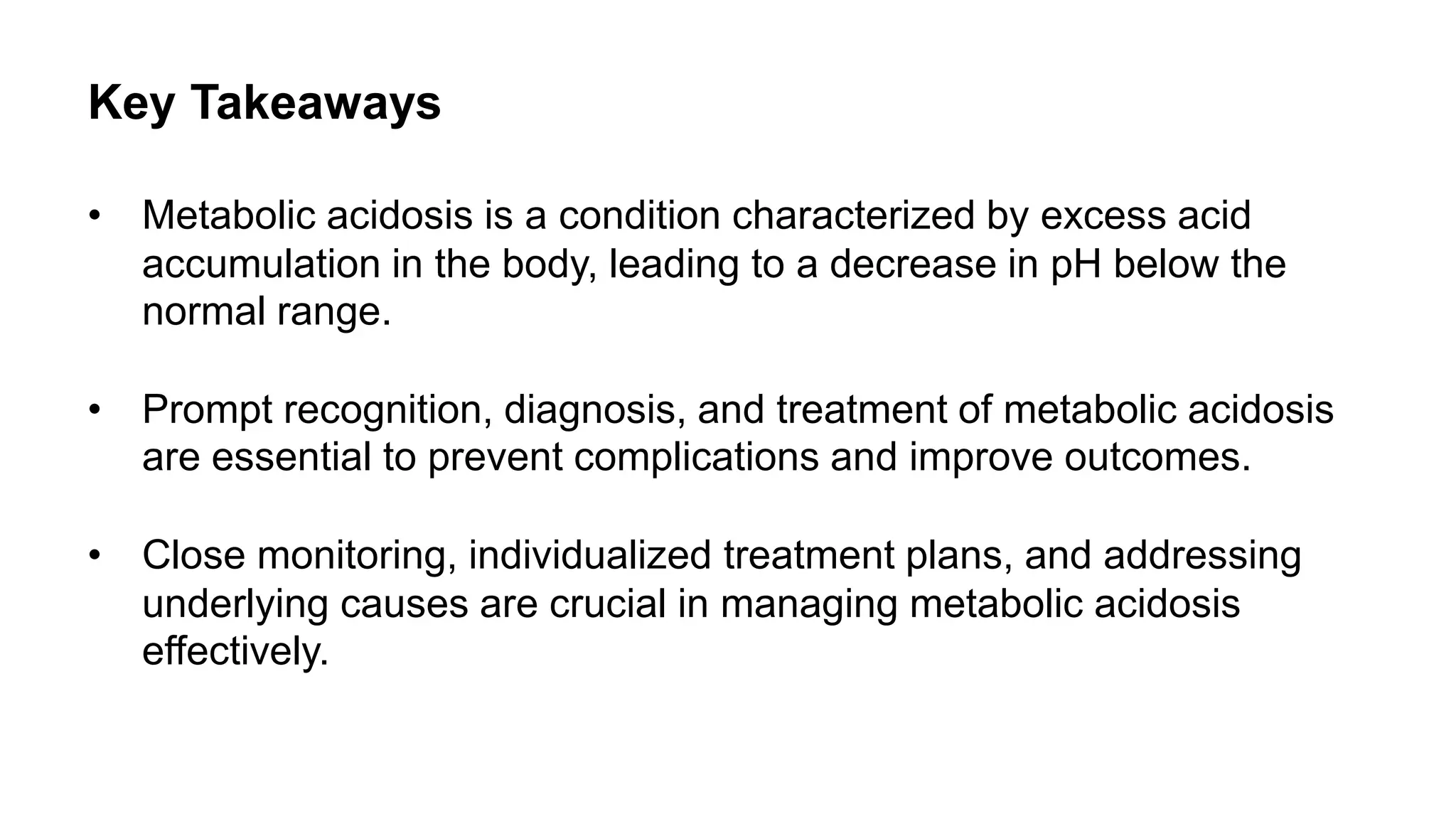 Metabolic Acidosis in a person and its management | PPTX
