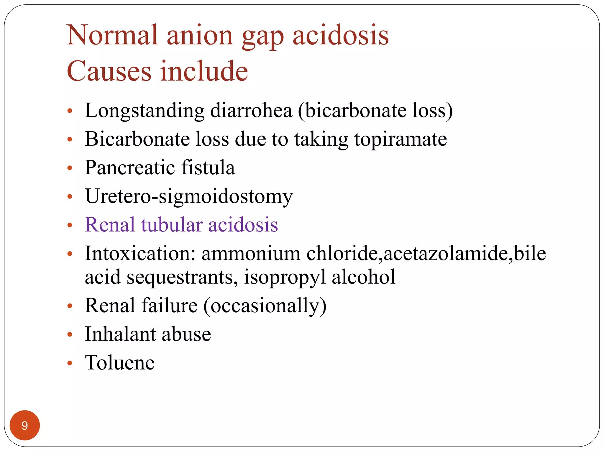 Metabolic acidosis | PPTX