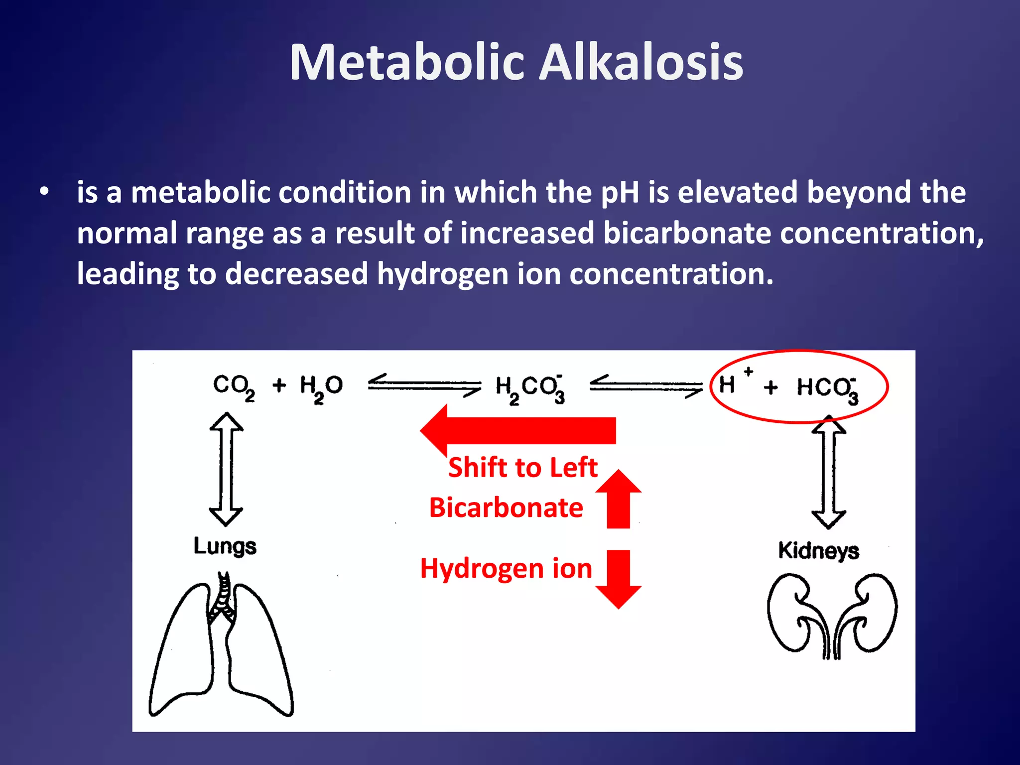 Metabolic acidosis and alkalosis - | PPTX