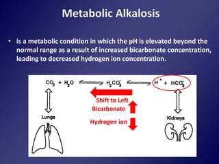 Metabolic acidosis and alkalosis - | PPTX