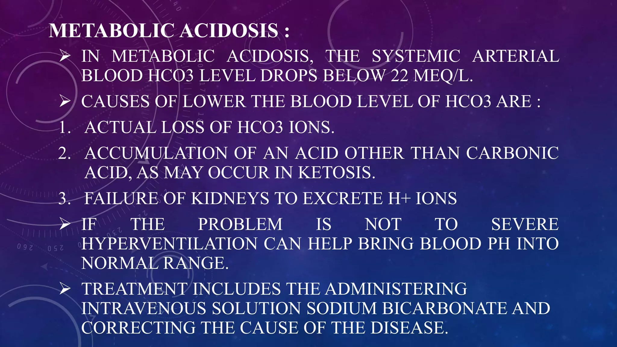 Metabolic acidosis & metabolic alkalosis | PPT