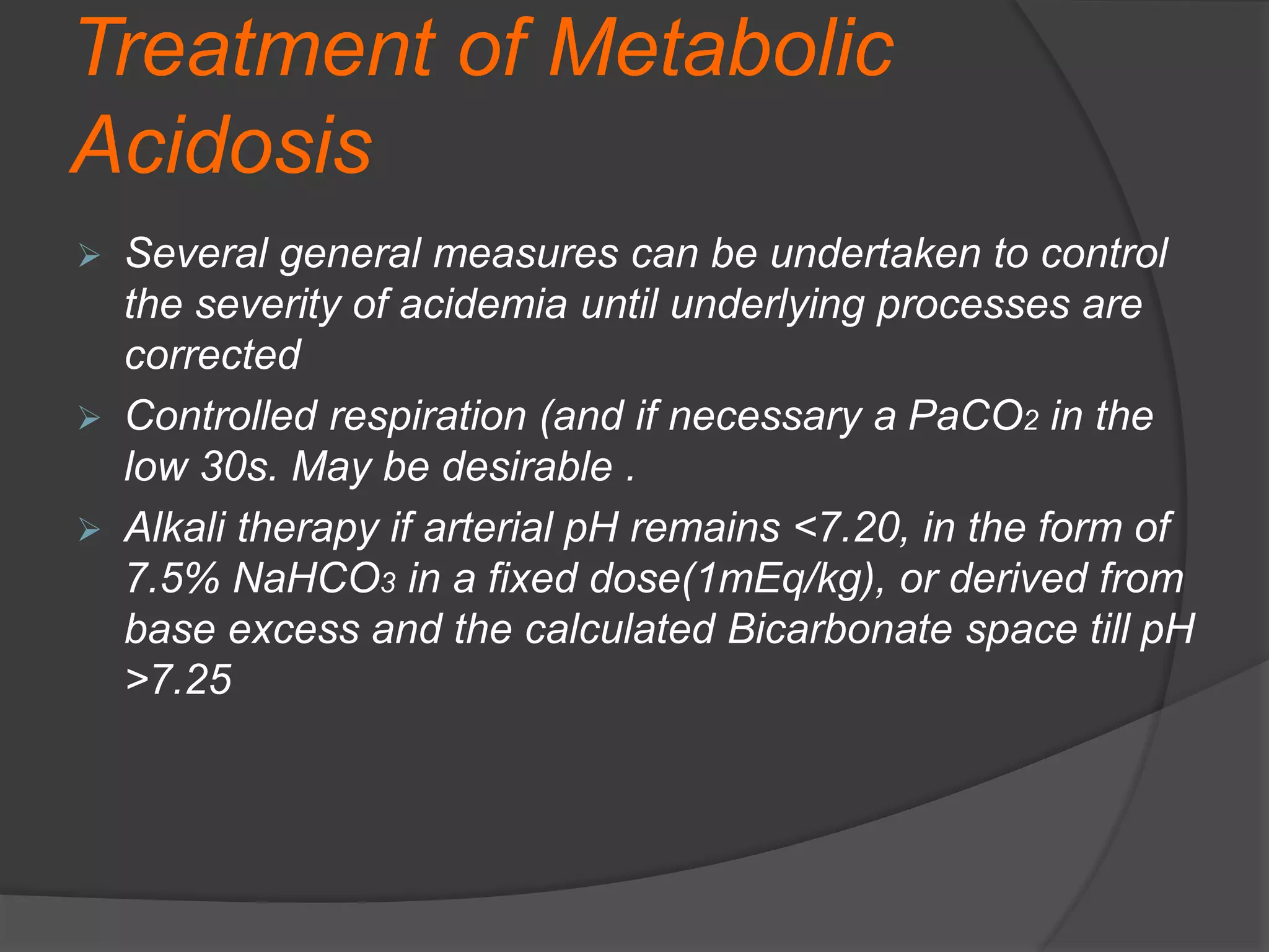 Metabolic acidosis and metabloic alkalosis | PPTX