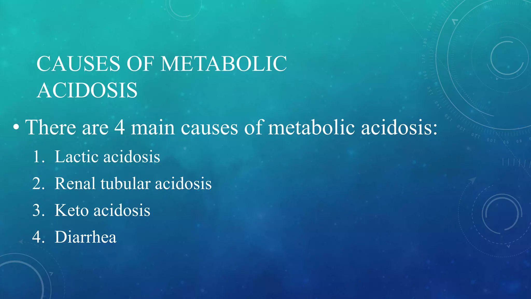 Metabolic acidosis ppt (types and pathophysiology) | PPTX