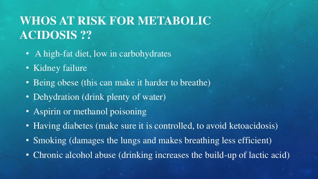 Metabolic acidosis ppt (types and pathophysiology)