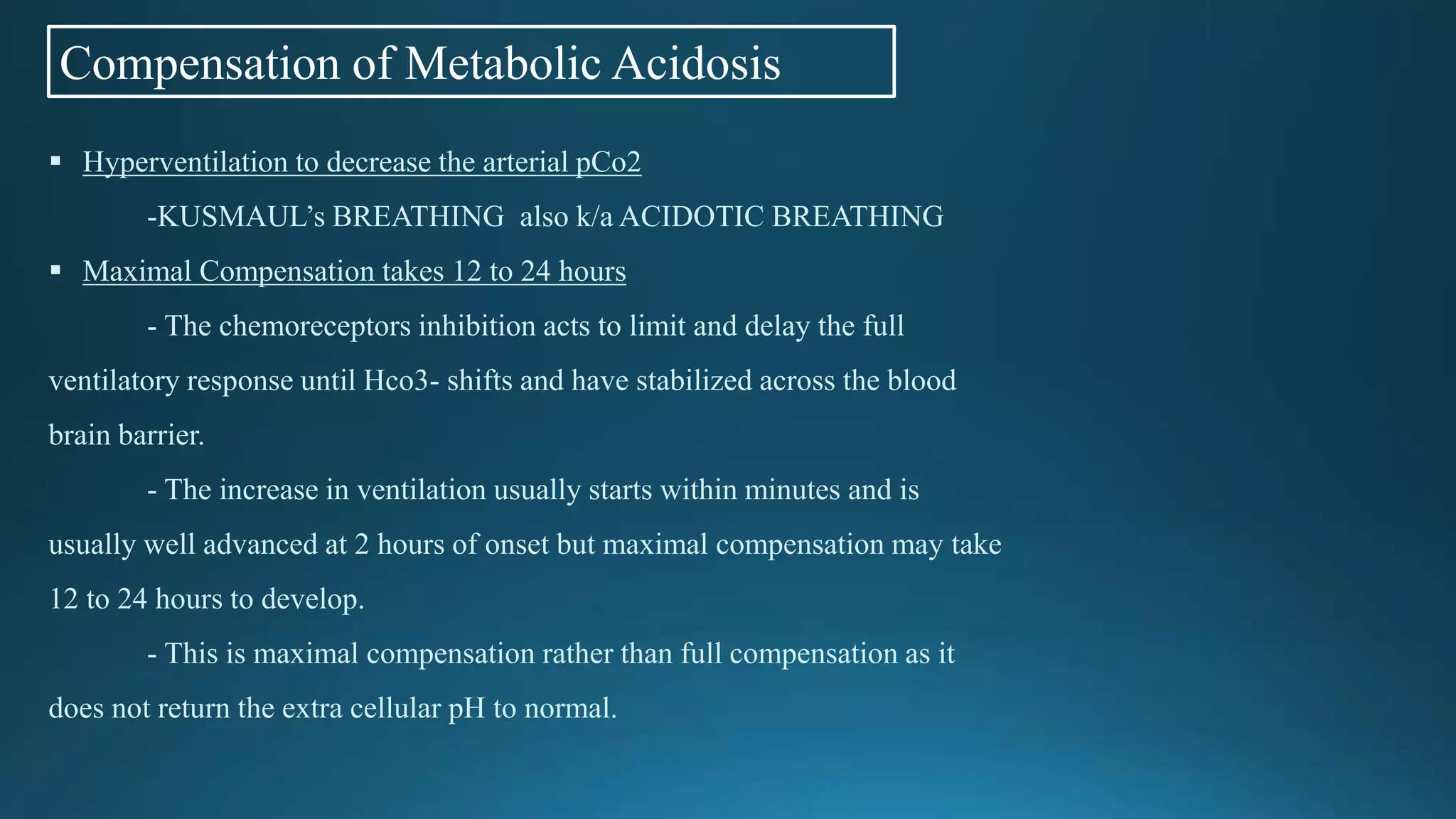 Metabolic acidosis by Dr. Neha Singh | PPTX