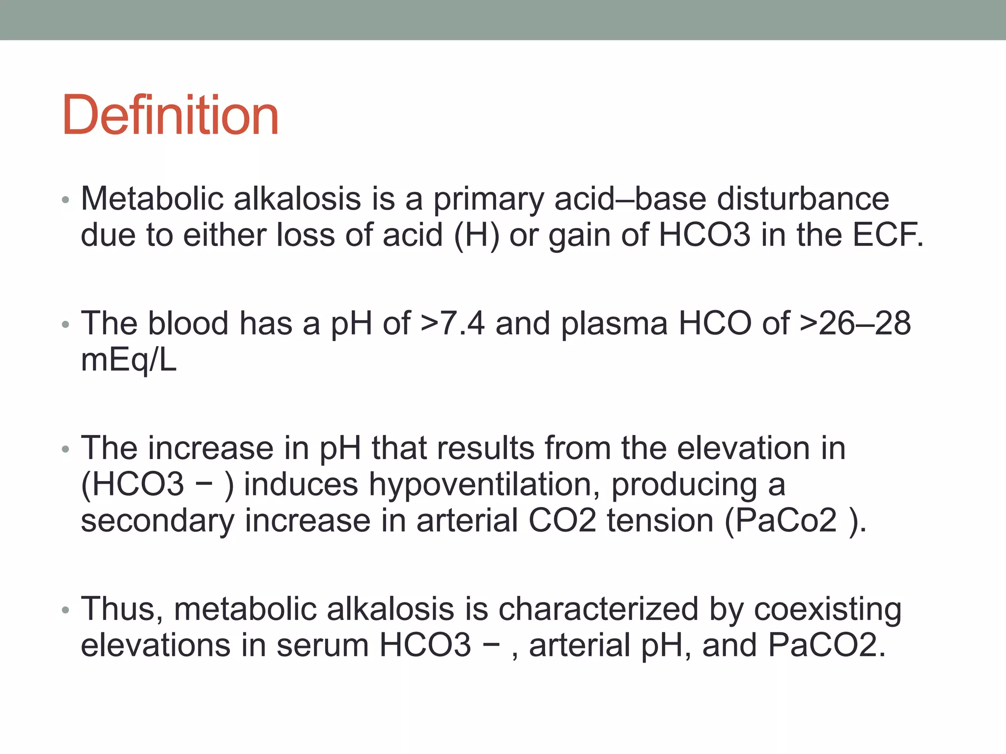 Metabolic Alkalosis | PPTX