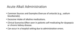 Metabolic Alkalosis causes, pathophysiology and treatment | PPTX