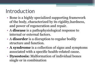 Metabolic and genetic disorders of bone | PPTX