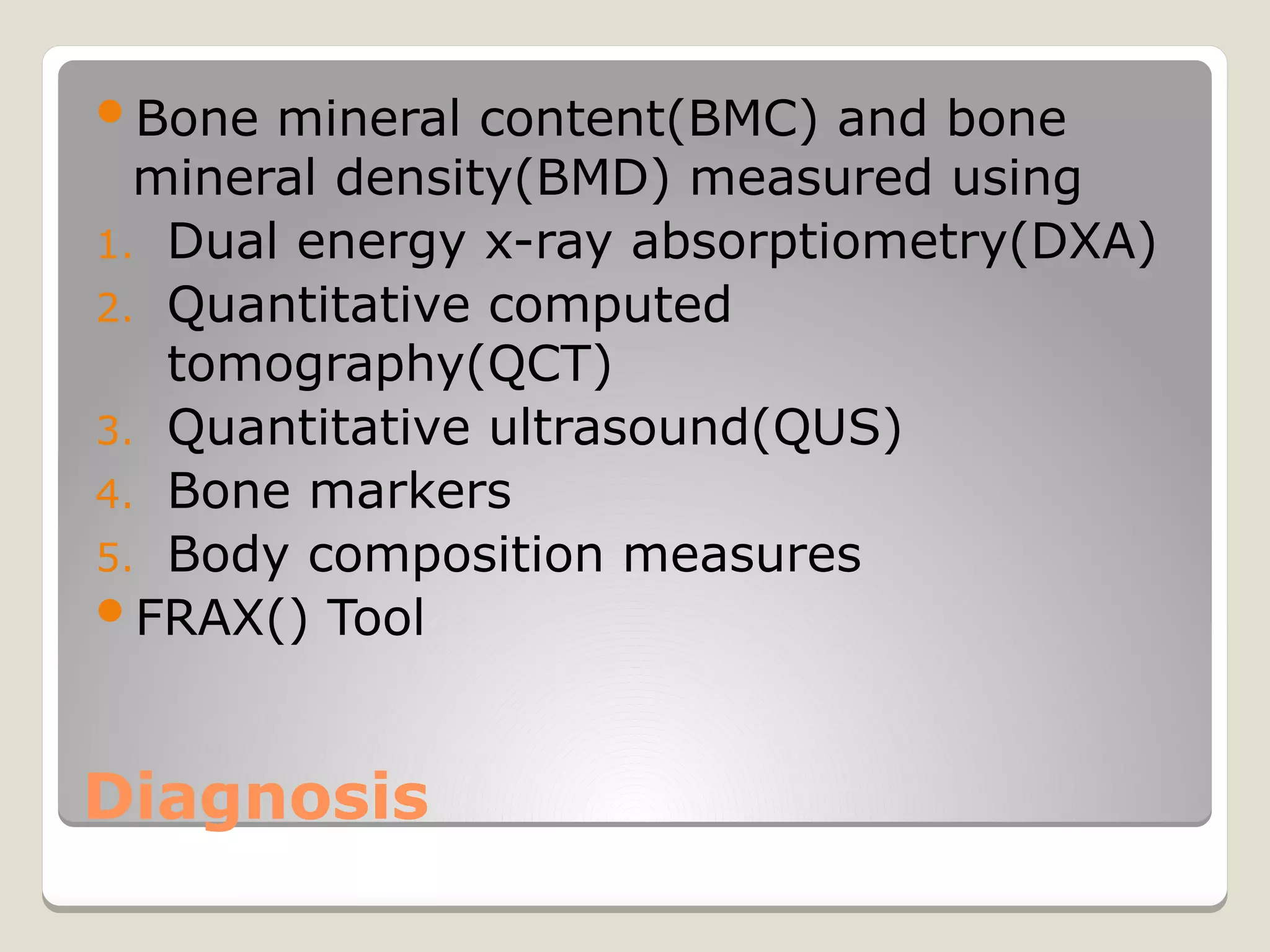 Metabolic bone disease | PDF