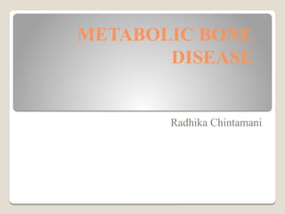 Metabolic bone disease | PDF
