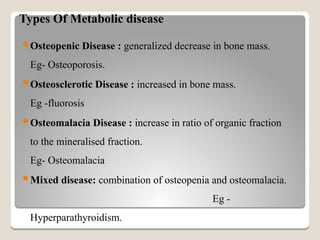 Metabolic bone disease | PDF