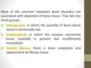 Metabolic bone disease.pptx | Bone and Joint Conditions | Diseases and Conditions