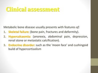 Metabolic bone disease.pptx | Bone and Joint Conditions | Diseases and Conditions