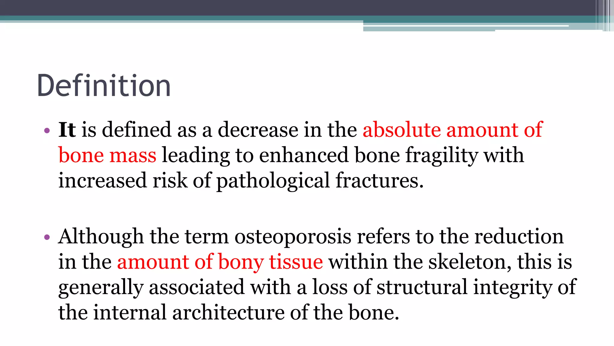 Metabolic bone diseases for students | PPTX