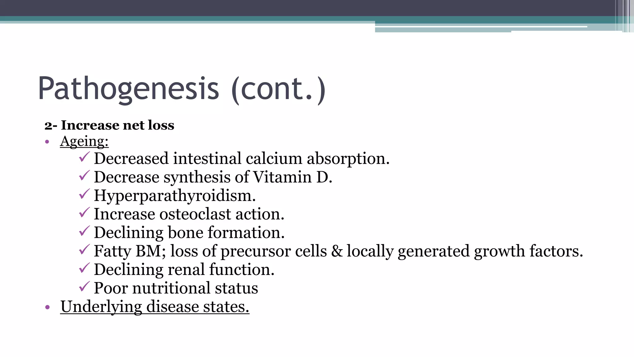 Metabolic bone diseases for students | PPTX