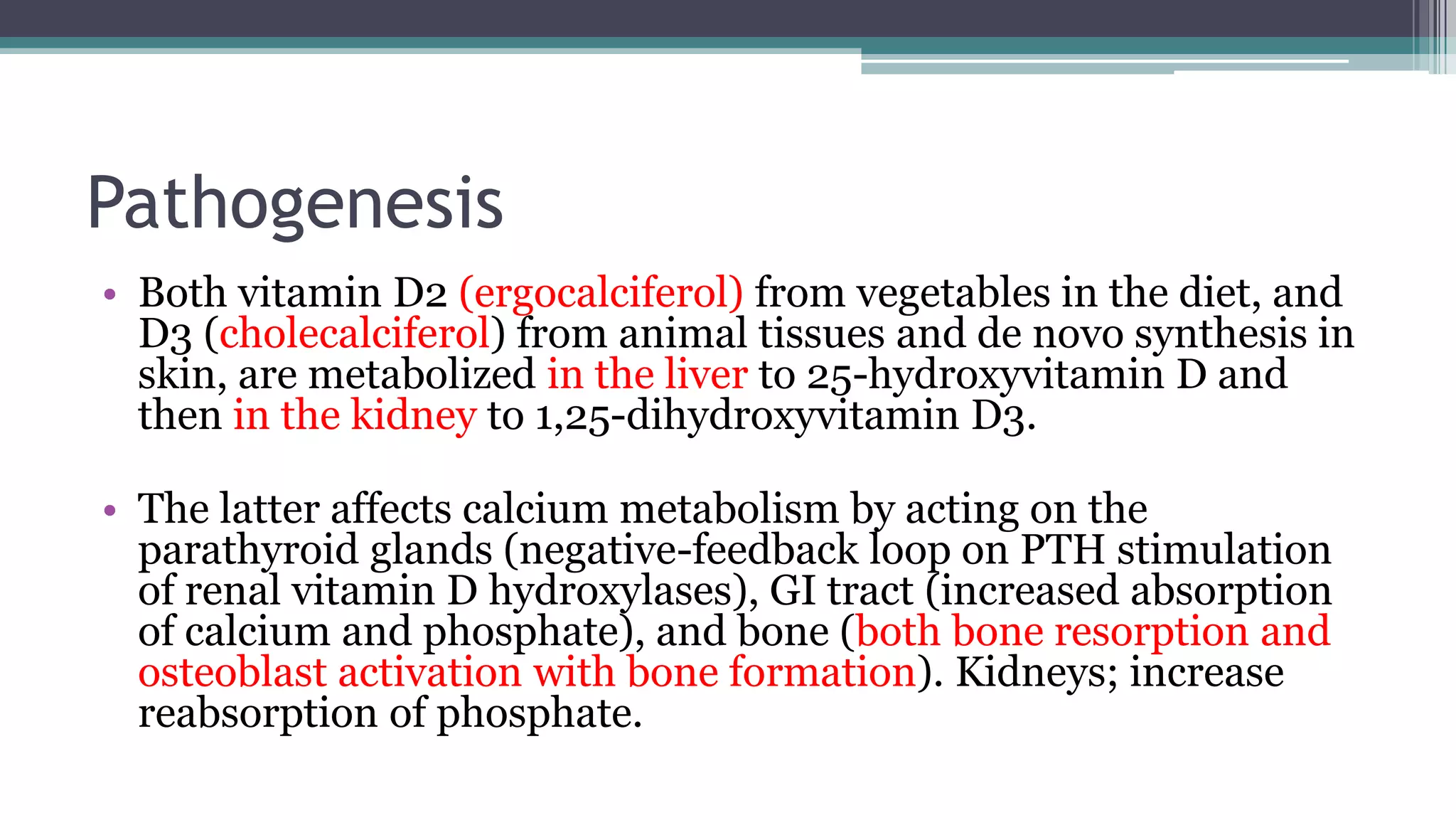 Metabolic bone diseases for students | PPTX