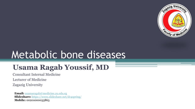 Metabolic bone diseases for students | PPTX