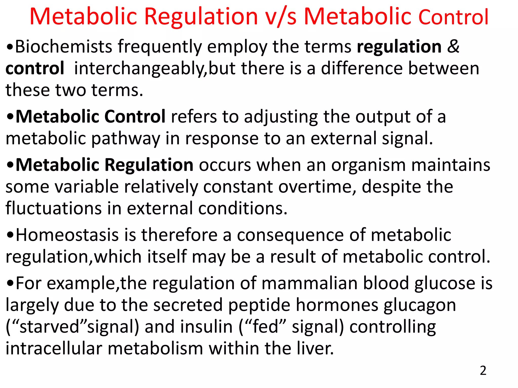 Metabolic control | PPTX