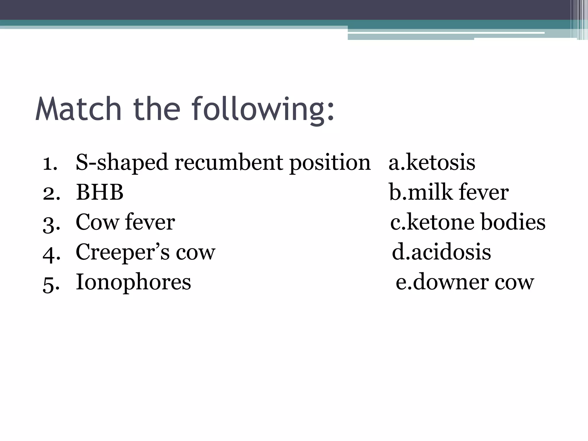 Metabolic disorders in Livestock | PPTX