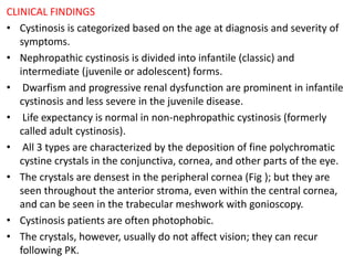 Metabolic disorders of cornea | PPTX