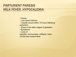 Metabolic disorders of livestock ppt. | PPTX