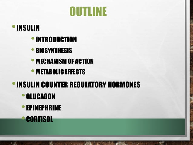 Metabolic effect of insulin and glucagon | PPTX | Endocrine and ...