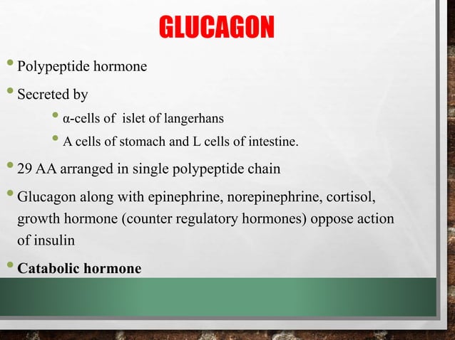 Metabolic effect of insulin and glucagon | PPTX | Endocrine and ...