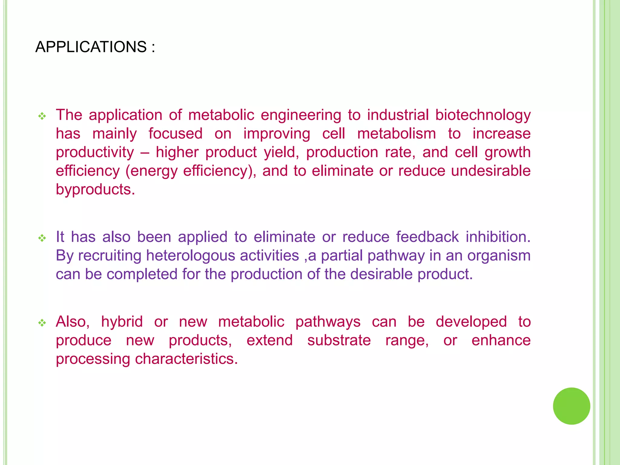 Metabolic engineering | PPTX