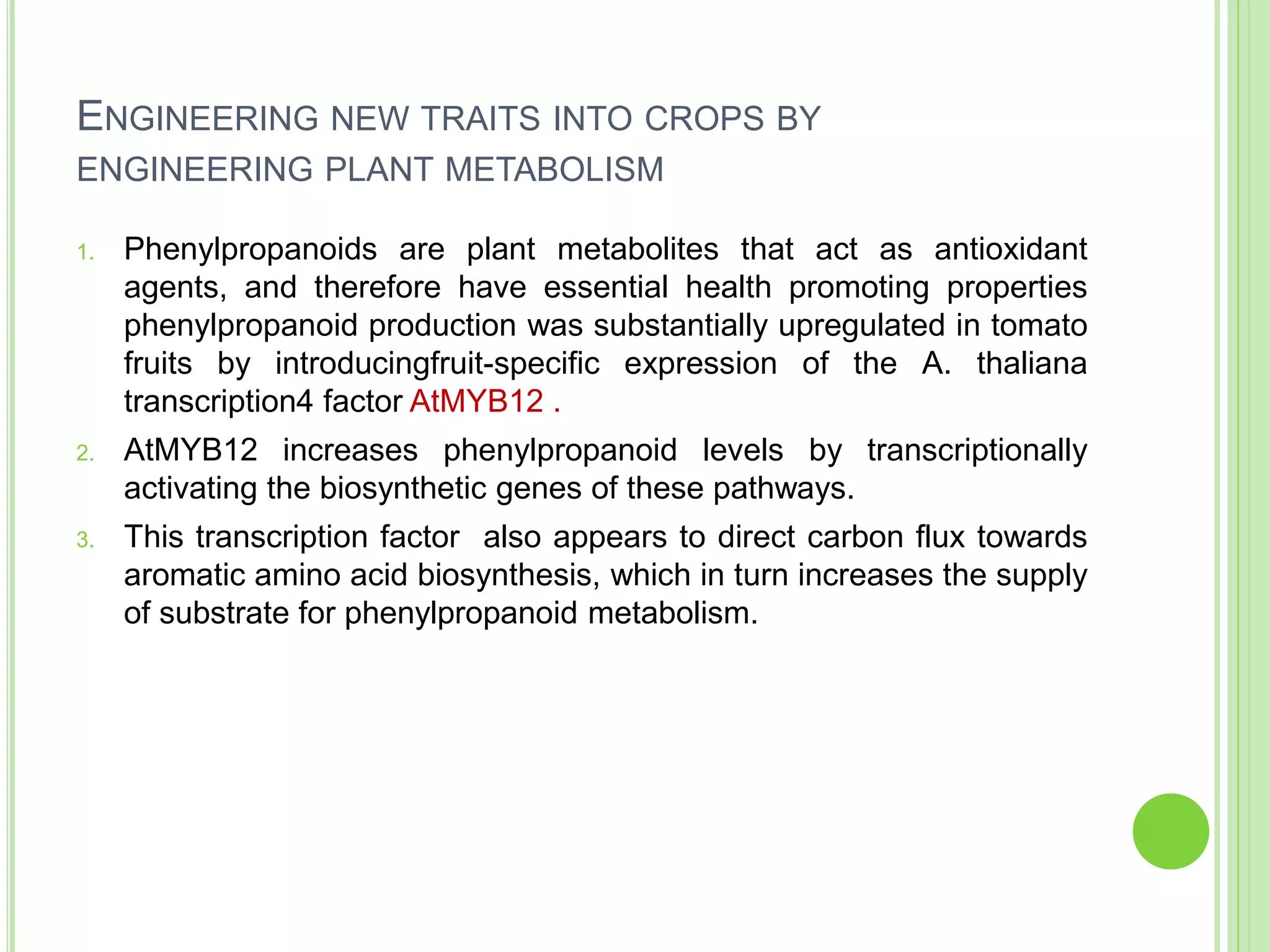 Metabolic engineering | PPTX
