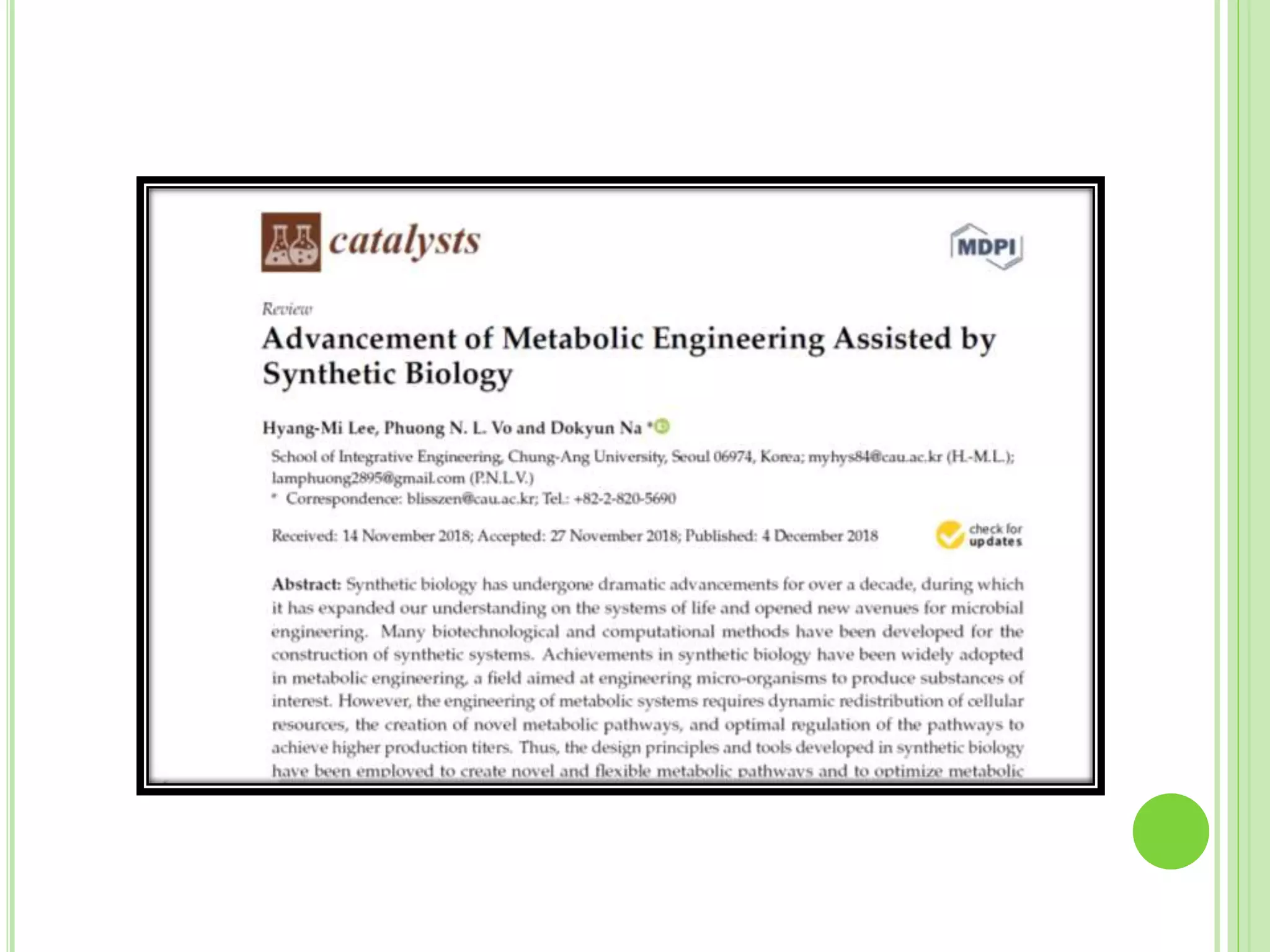 Metabolic engineering | PPTX