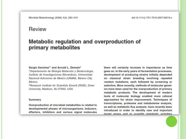 Metabolic engineering | PPTX