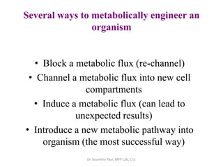 Metabolic engineering | PDF