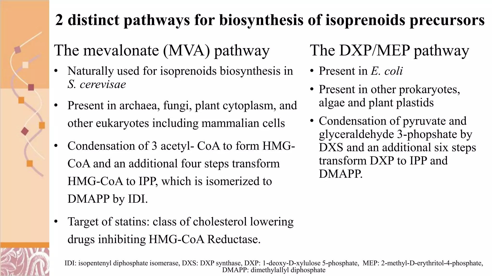 Metabolic Engineering Of Saccharomyces Cerevisiae For Isoprenoids