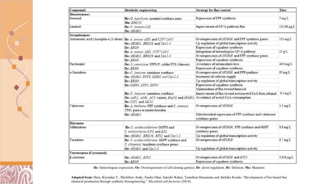 Metabolic Engineering Of Saccharomyces Cerevisiae For Isoprenoids
