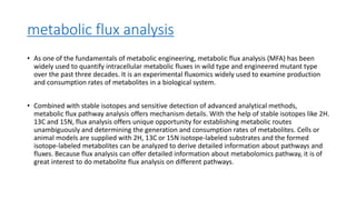Metabolic flux analysis | PPTX
