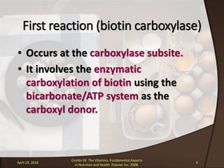 Metabolic functions of biotin | PPT