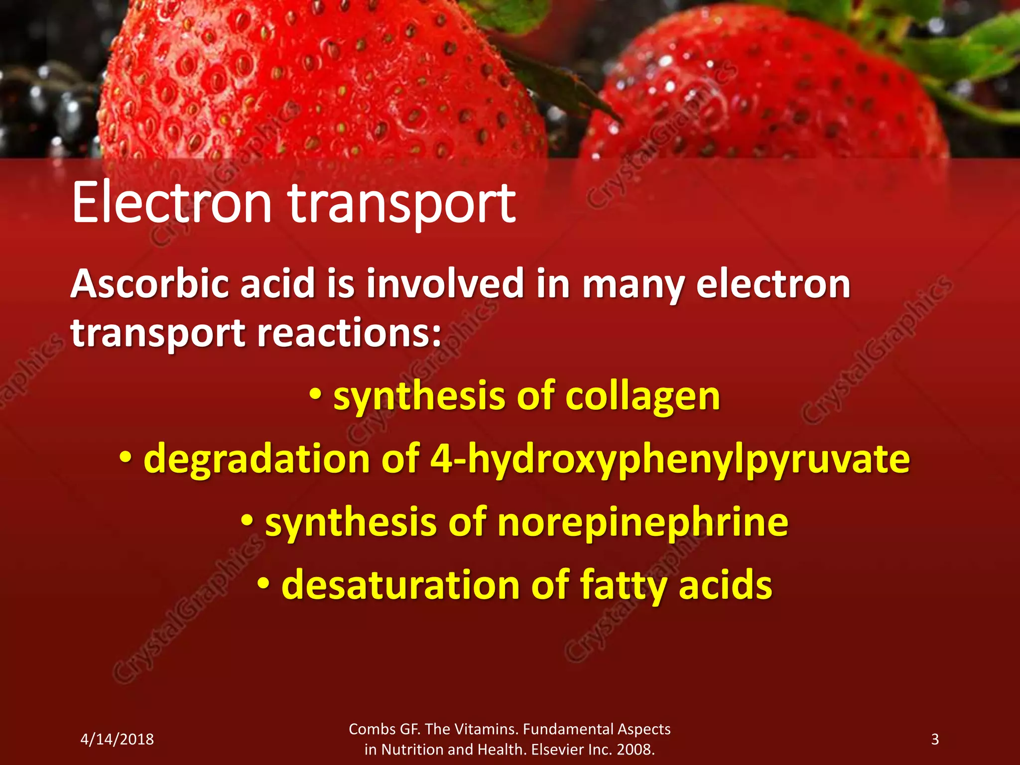 Metabolic functions of vitamin C | PPSX