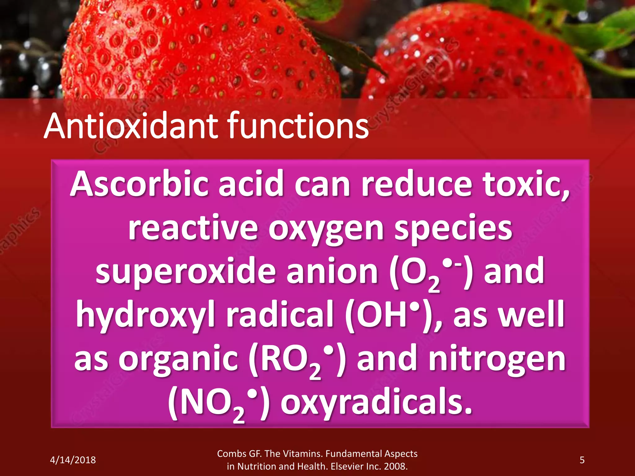 Metabolic functions of vitamin C | PPSX
