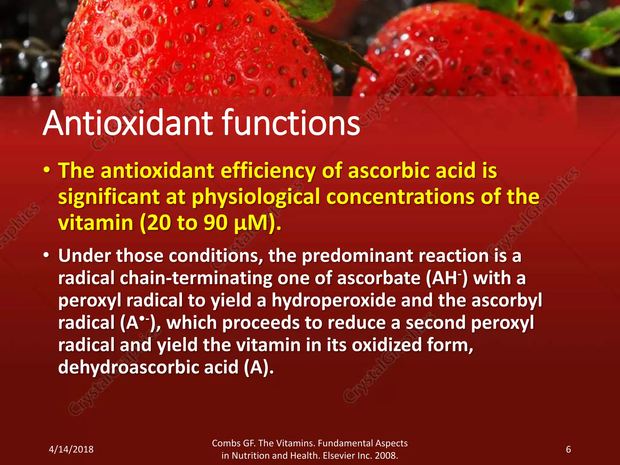 Metabolic functions of vitamin C | PPSX