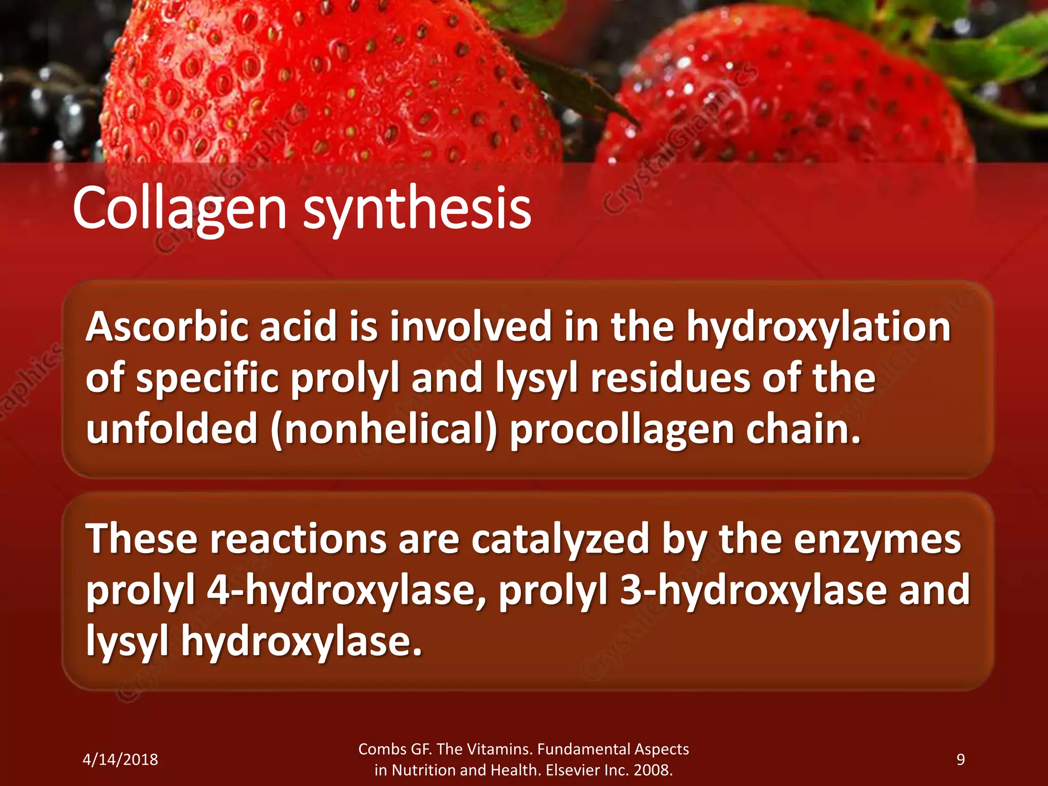 Metabolic functions of vitamin C | PPSX